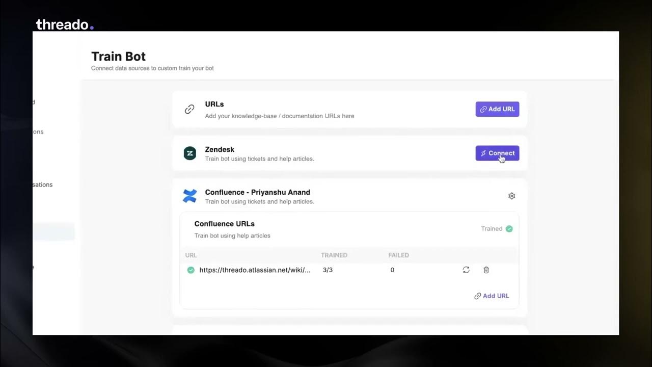 How to integrate and train the bot on Zendesk - YouTube