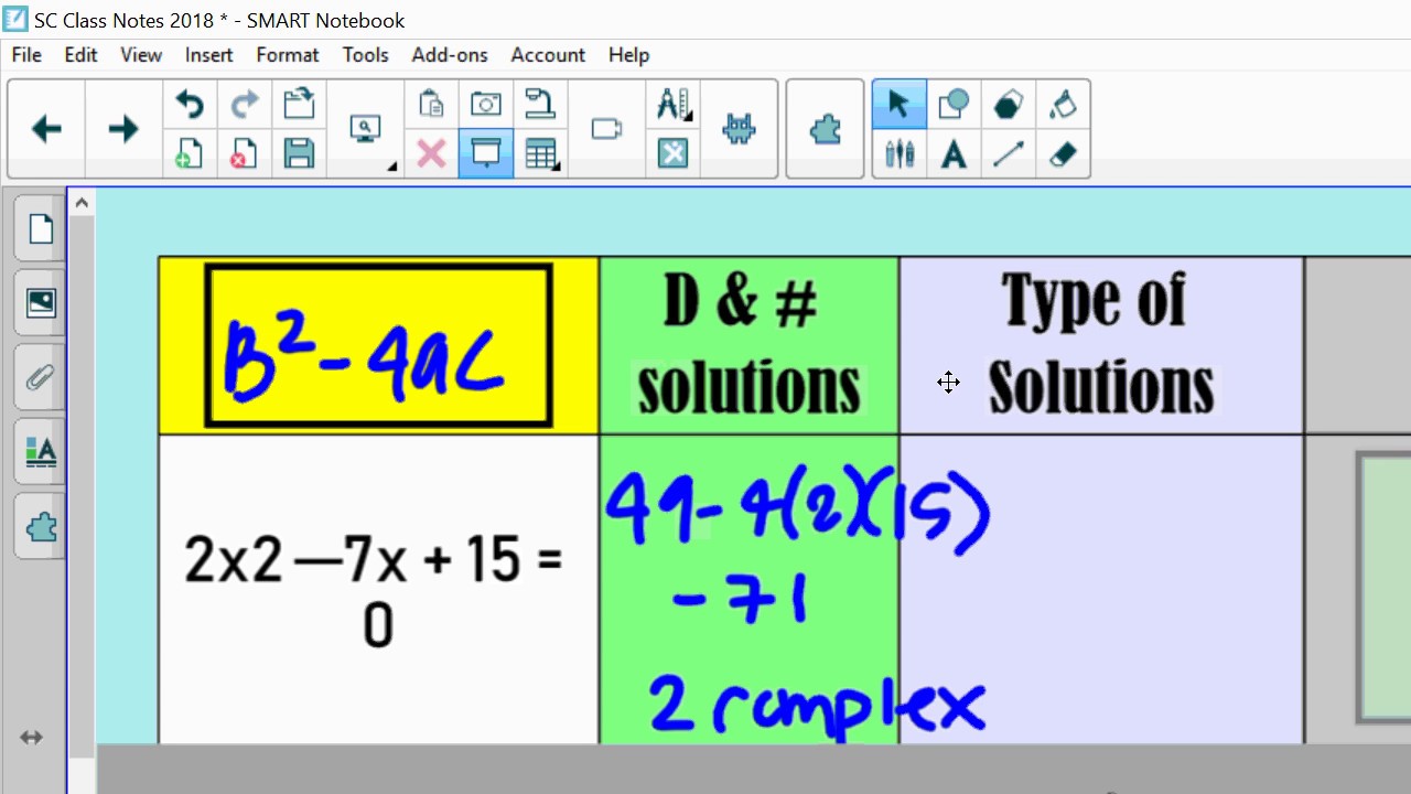 Quad Form & Discriminant Notes - YouTube