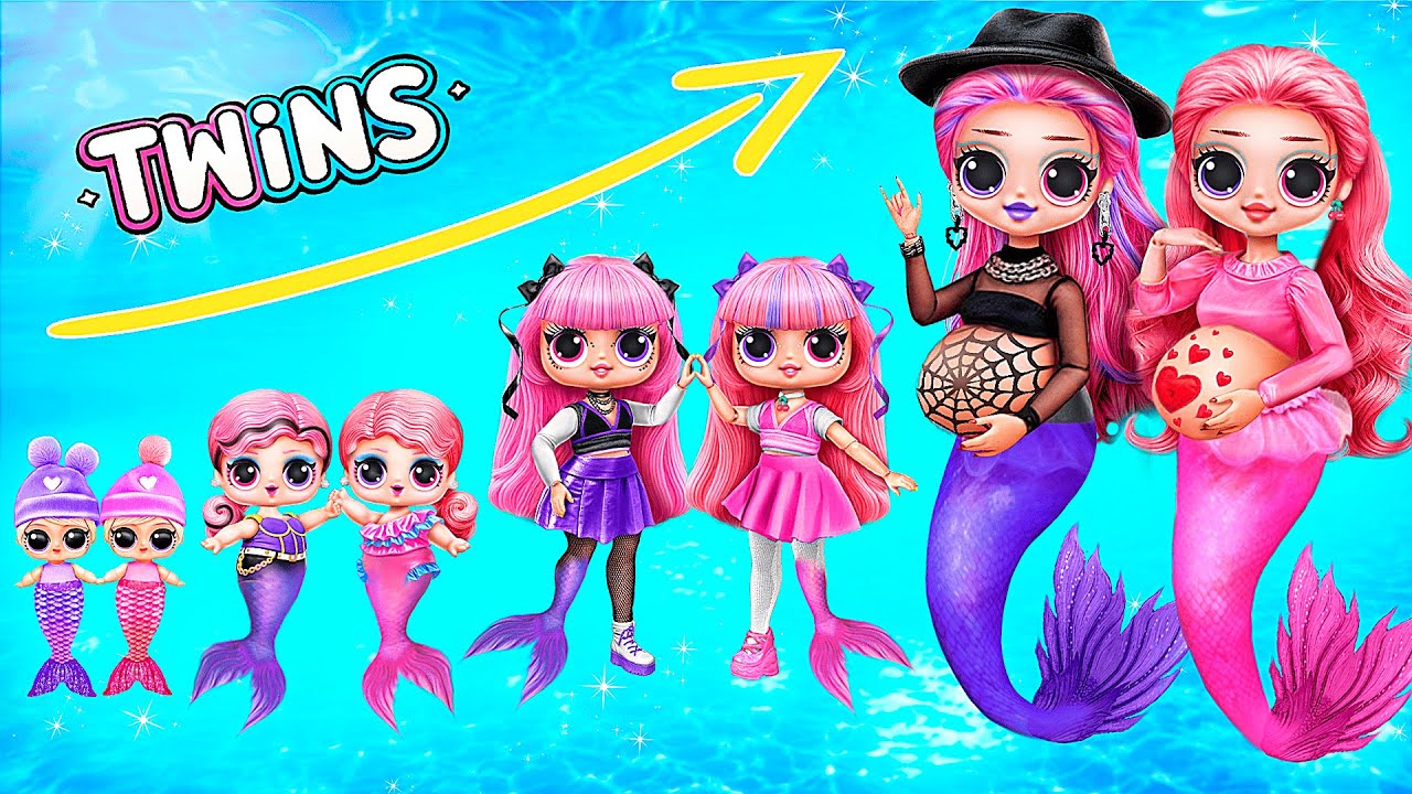 ¡La Sirenita y Las Hermanas Rock Están Creciendo! Manualidades Para LOL ...