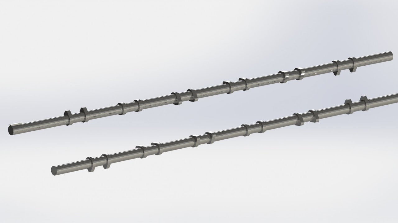 Inline six / I6 camshaft tutorial by Solidworks 9/12 | Solidworks ...