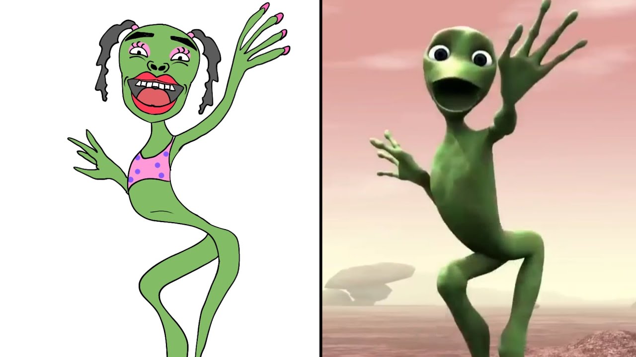El Chombo - Dame Tu Cosita feat. Cutty Ranks Drawing Meme | Alien Dance ...