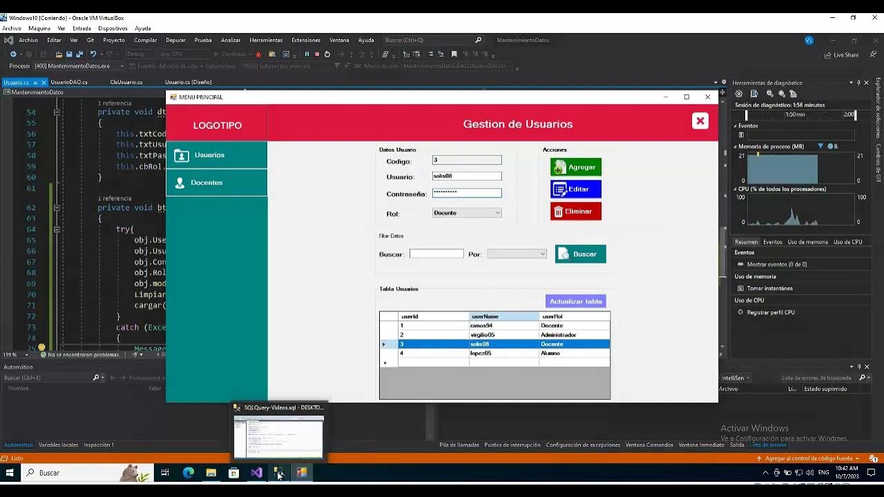 CRUD C# PARTE 4 - Actualizar y eliminar registros - YouTube