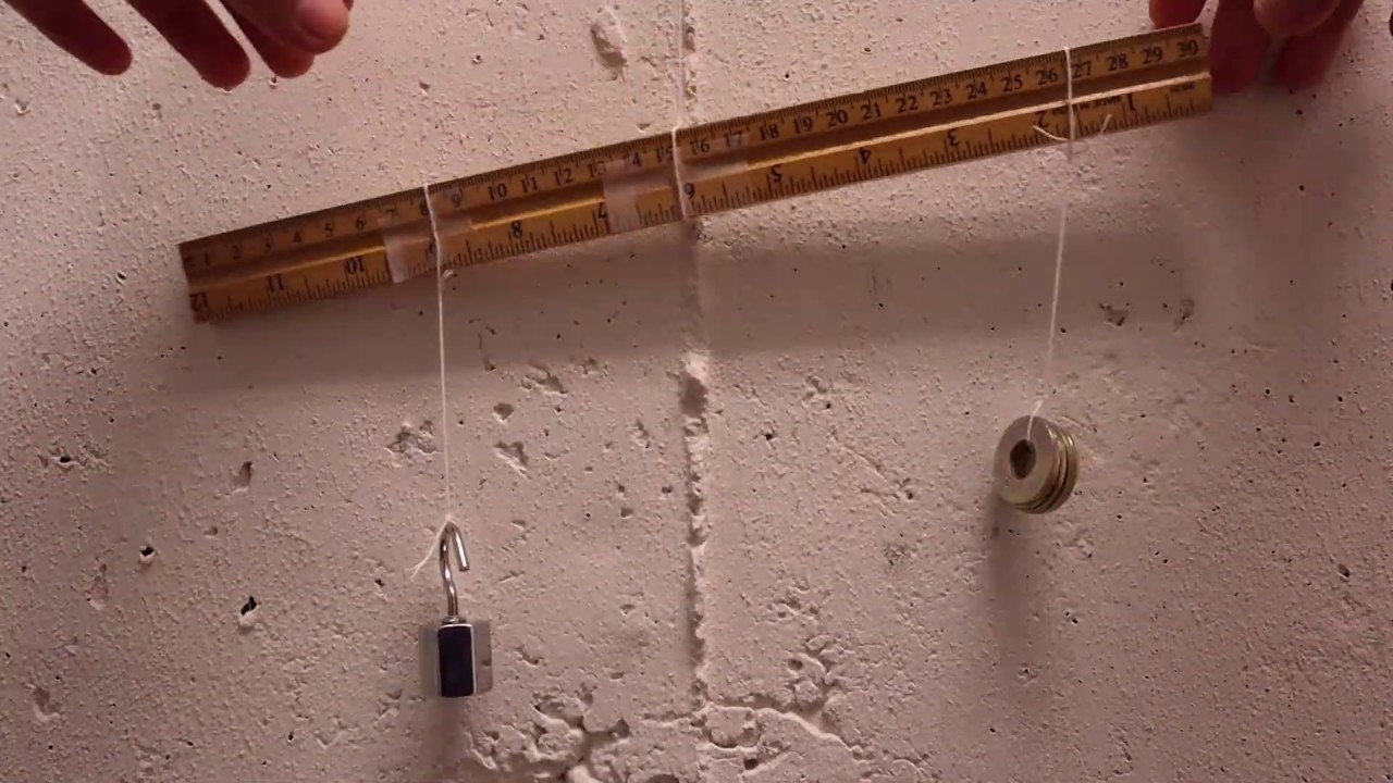 Constructing and Using a Beam Balance - YouTube