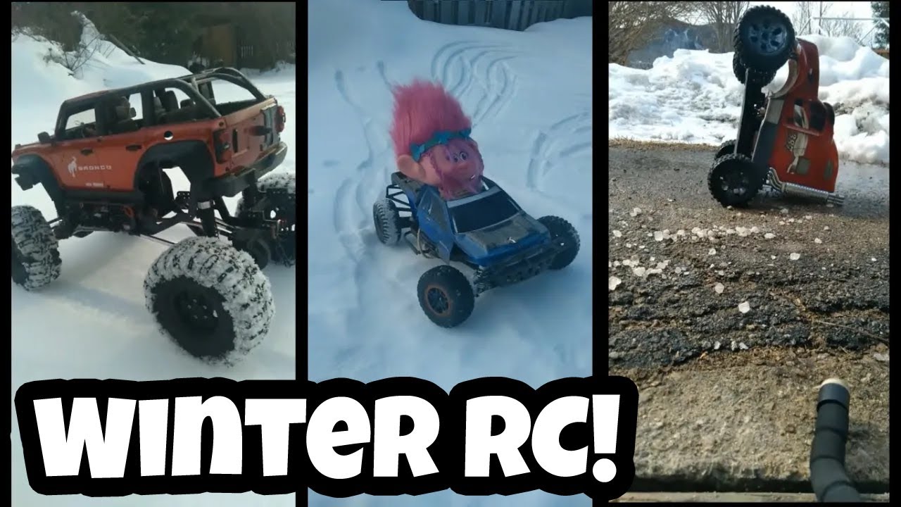 Winter RC Stuff!? Trucks, Cars & Snow! Must See! - YouTube