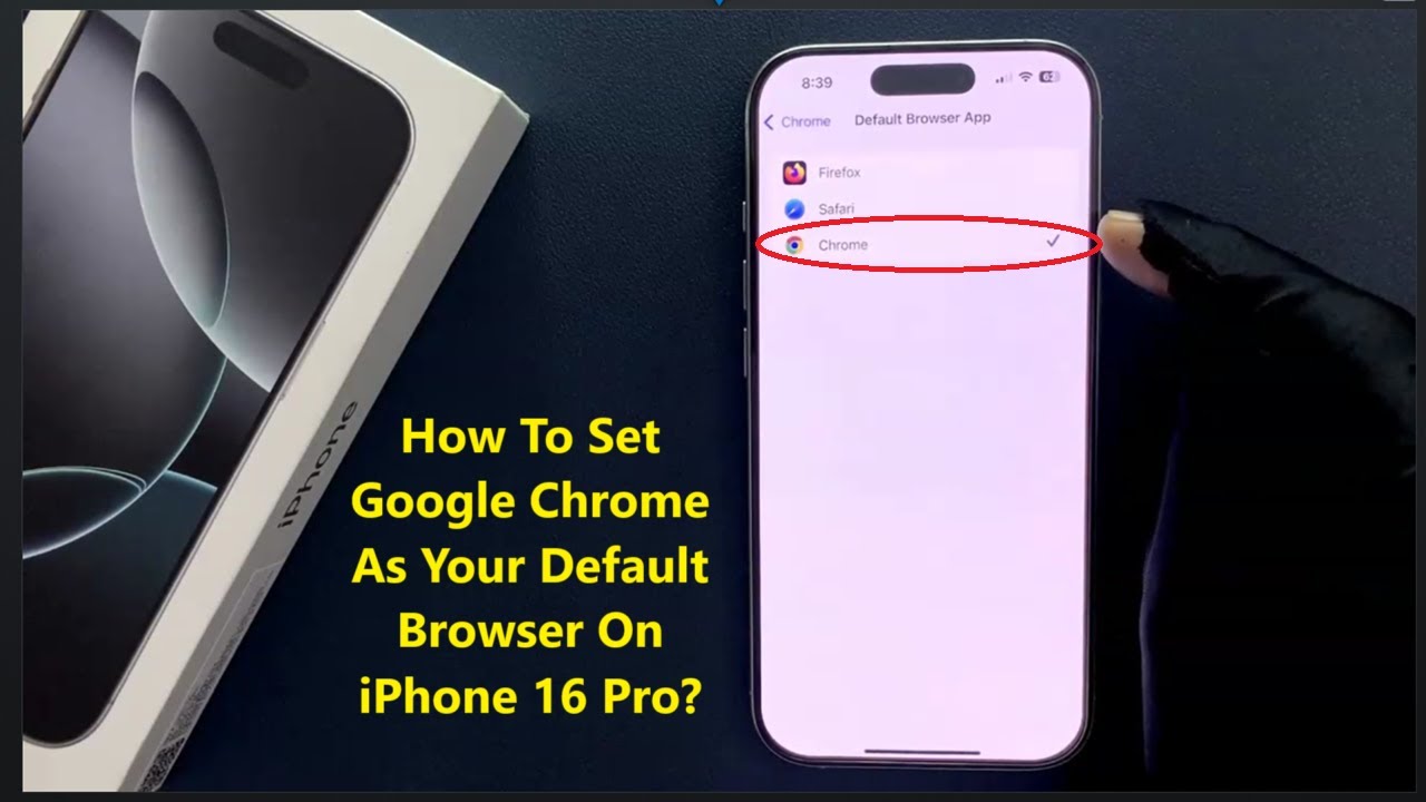 How To Set Google Chrome As Your Default Browser On iPhone 16 Pro ...