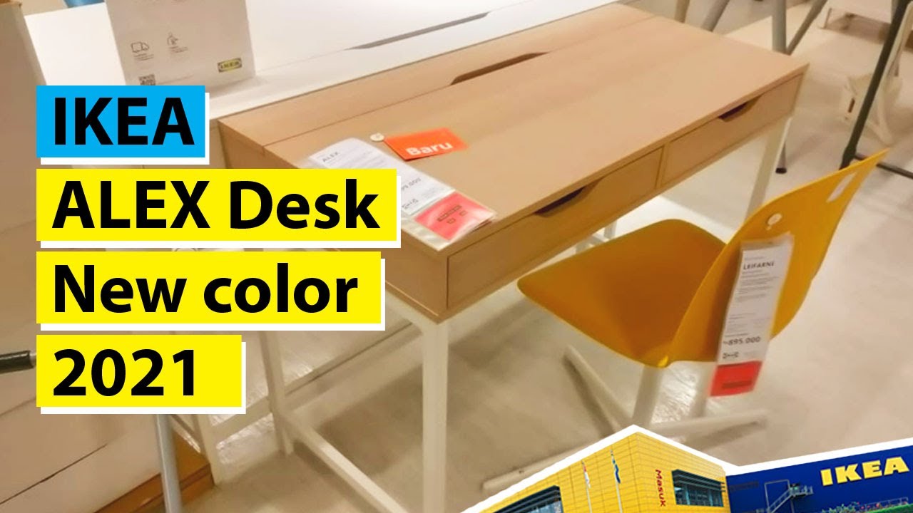 IKEA ALEX new color 2021, meja kerja Alex baru - YouTube