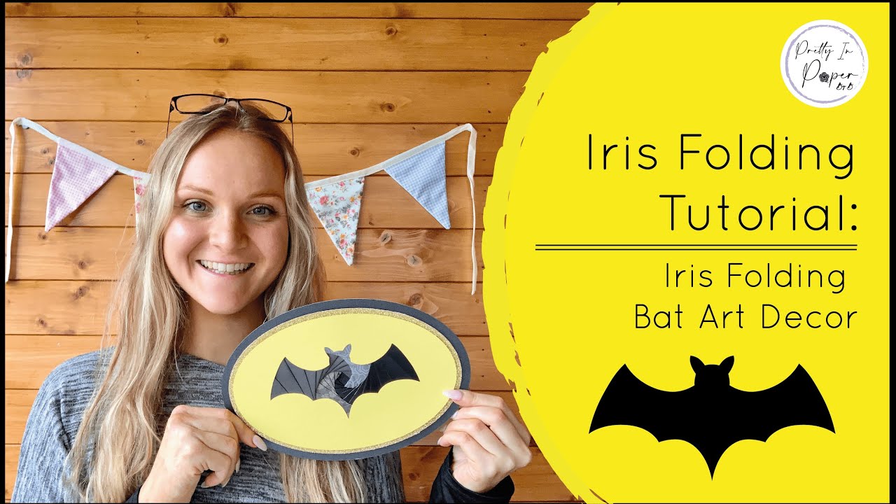 Bat Party Decoration Tutorial - Beginner Iris Folding Bat Party Decor ...