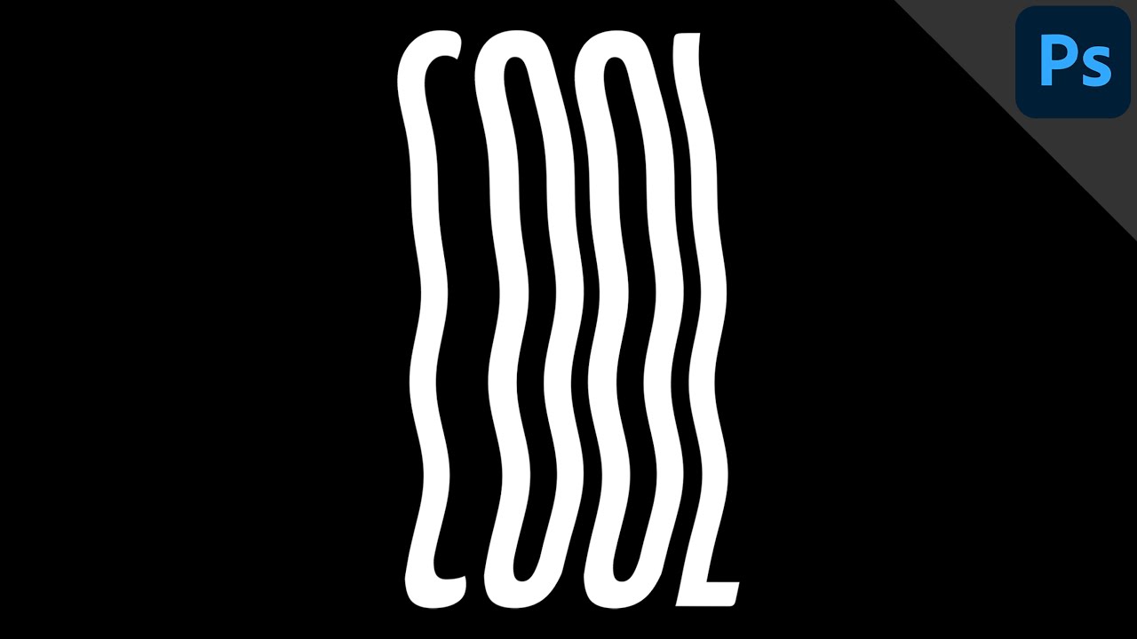 Wavy stretched text | Stretch text with wave effect | PHOTOSHOP ...