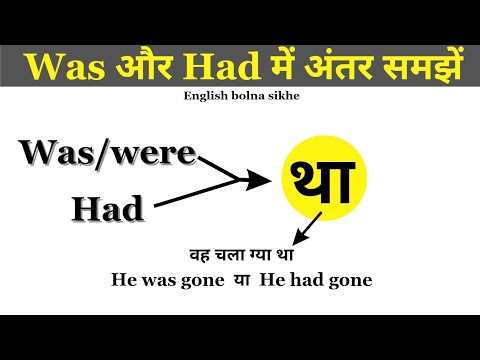 difference between was and had | how to speak english fluently ...