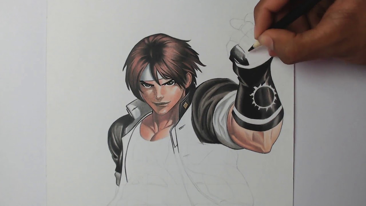 Speed Drawing - Kyo Kusanagi - YouTube