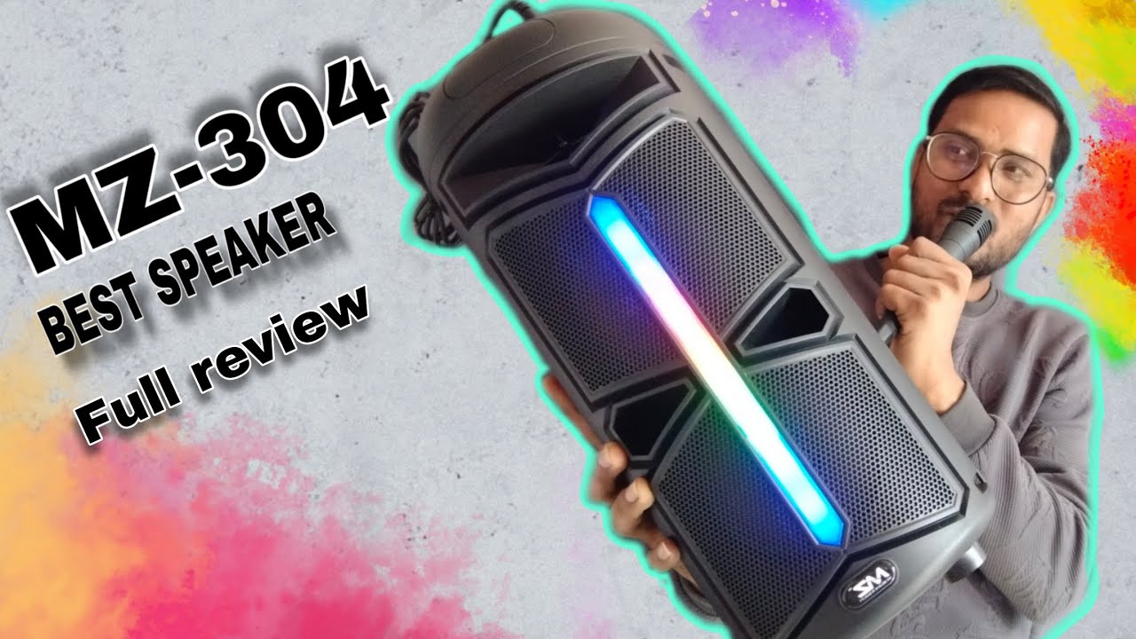 MZ M 304 Best wireless speaker Full Unboxing and review in Hindi 💥💥 ...