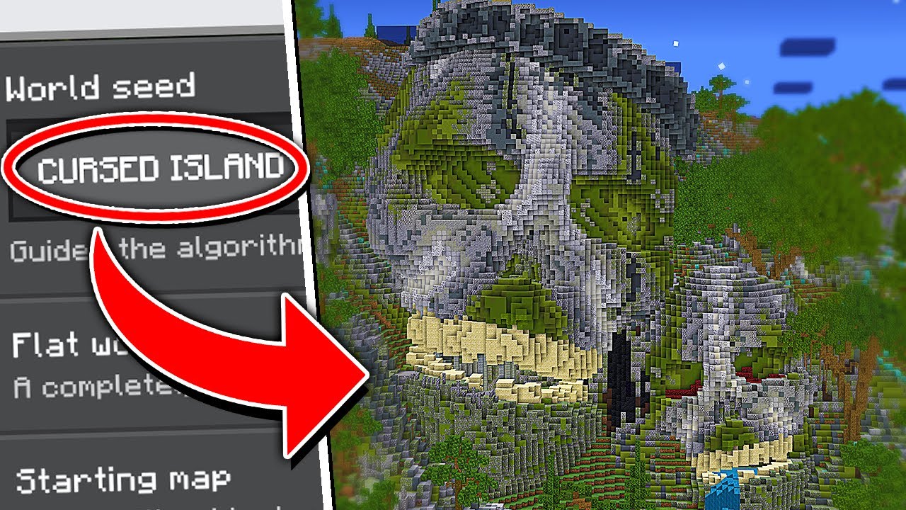 Do NOT Go To The CURSED ISLAND in Minecraft... - YouTube