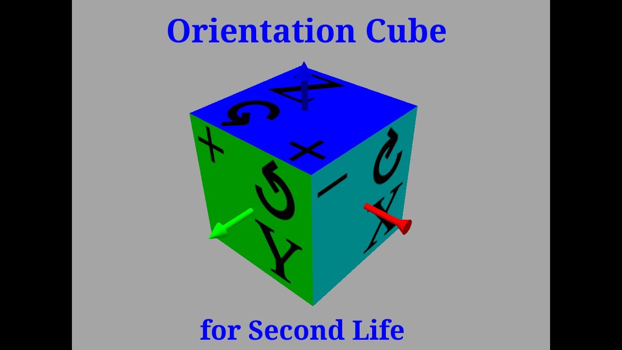 Fourmilab Orientation Cube for Second Life: Demonstration - YouTube