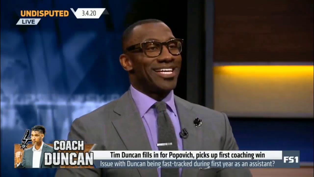 Shannon Sharpe on Tim Duncan lands head coach win for Spurs while ...