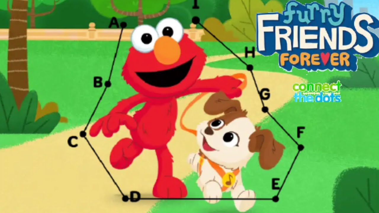 Sesame Street - Elmo Furry Friends - Connect The Dots - Online Games ...