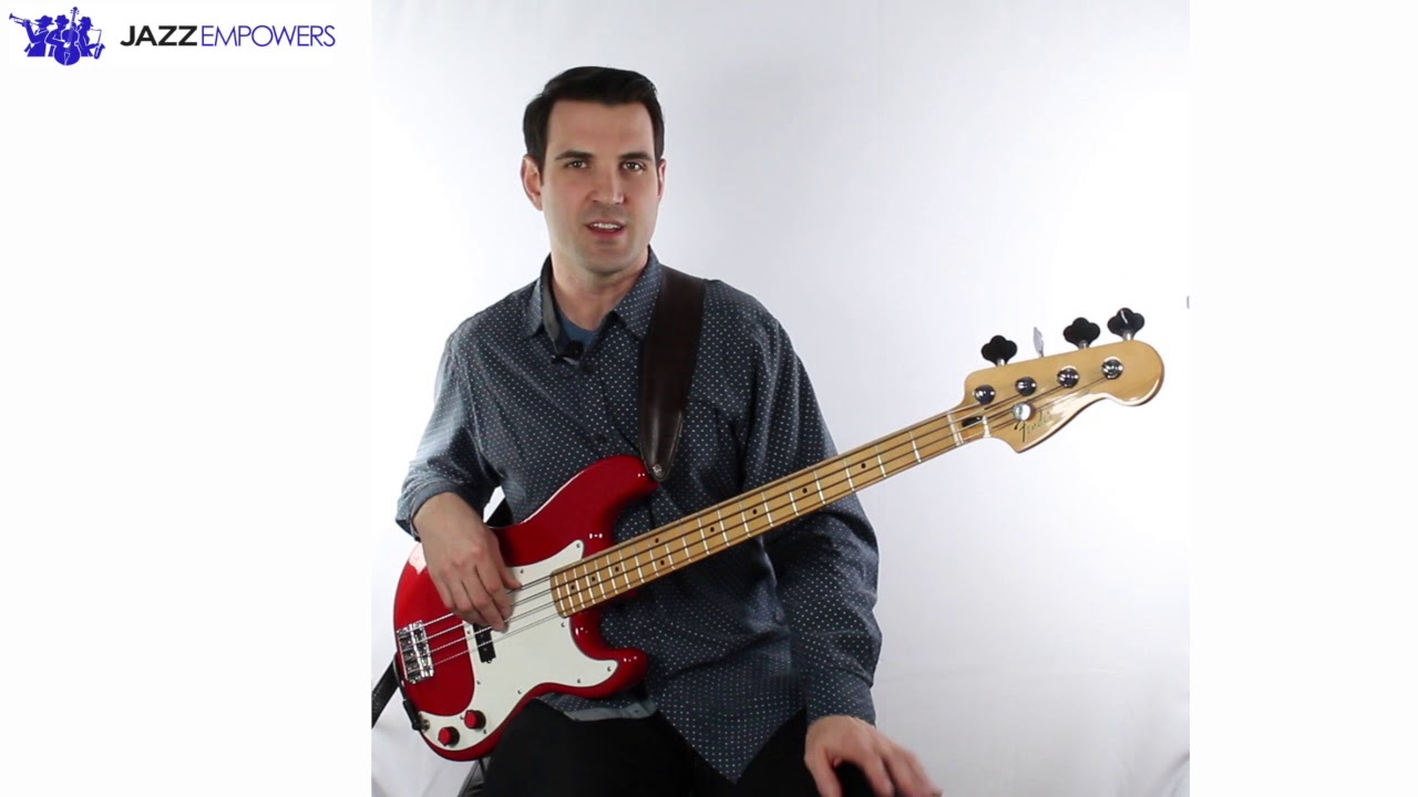 Beginning Jazz Bass: Lesson #6 - Bass Line on F7 - YouTube