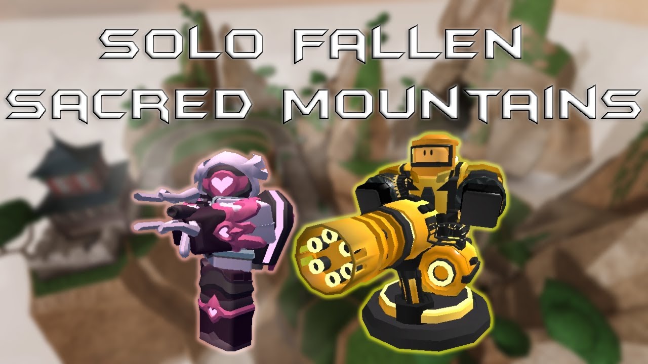 TDS Solo Fallen Sacred Mountains with Golden Minigunner and Accelerator ...