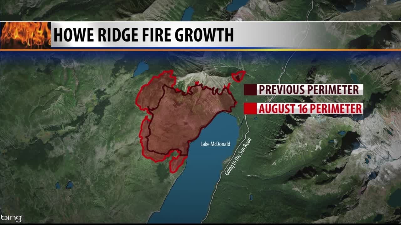 Howe Ridge Fire grows nearly 1,000 acres in one day - YouTube
