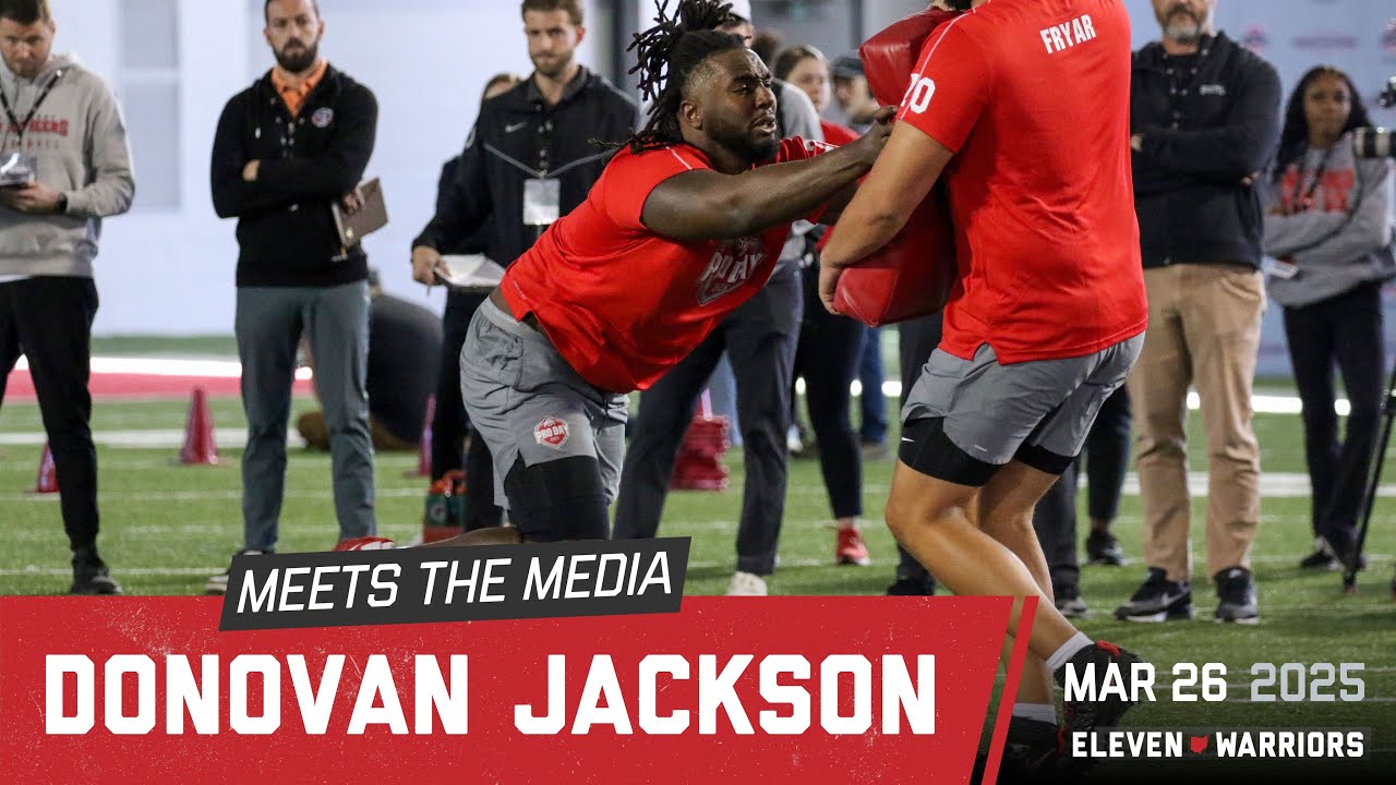 Donovan Jackson talks about his pro day workout, leaving a legacy at ...