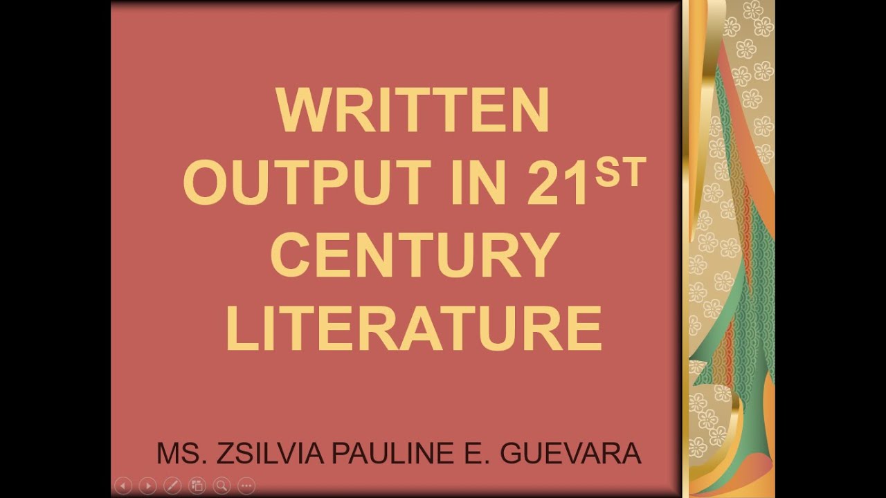 WRITTEN OUTPUT CHARACTER ANALYSIS (CHARACTERIZATION) - YouTube