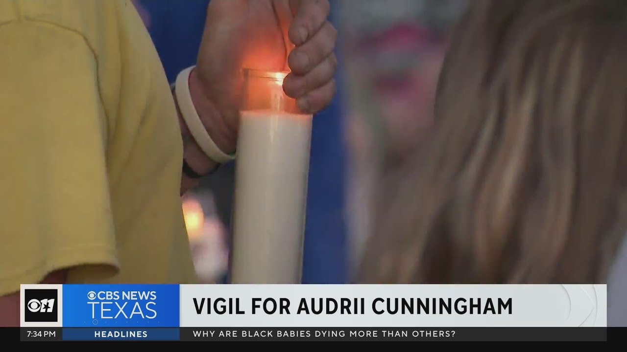 Community holds vigil for Audrii Cunningham - YouTube