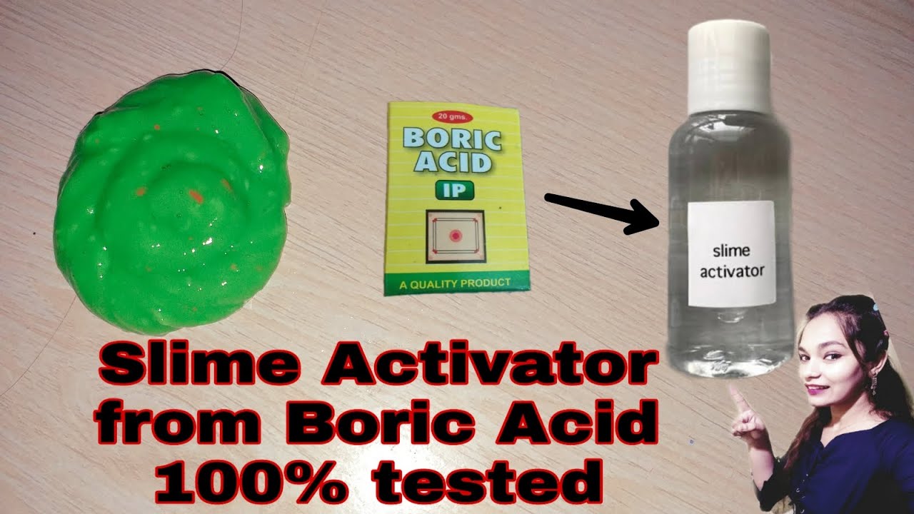 How to make Slime Activator from Boric Acid | Activator from Boric Acid ...