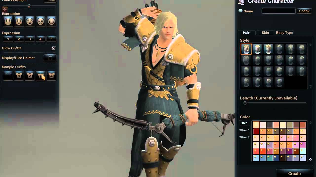 Mmorpg action Vindictus criação de personagem - YouTube