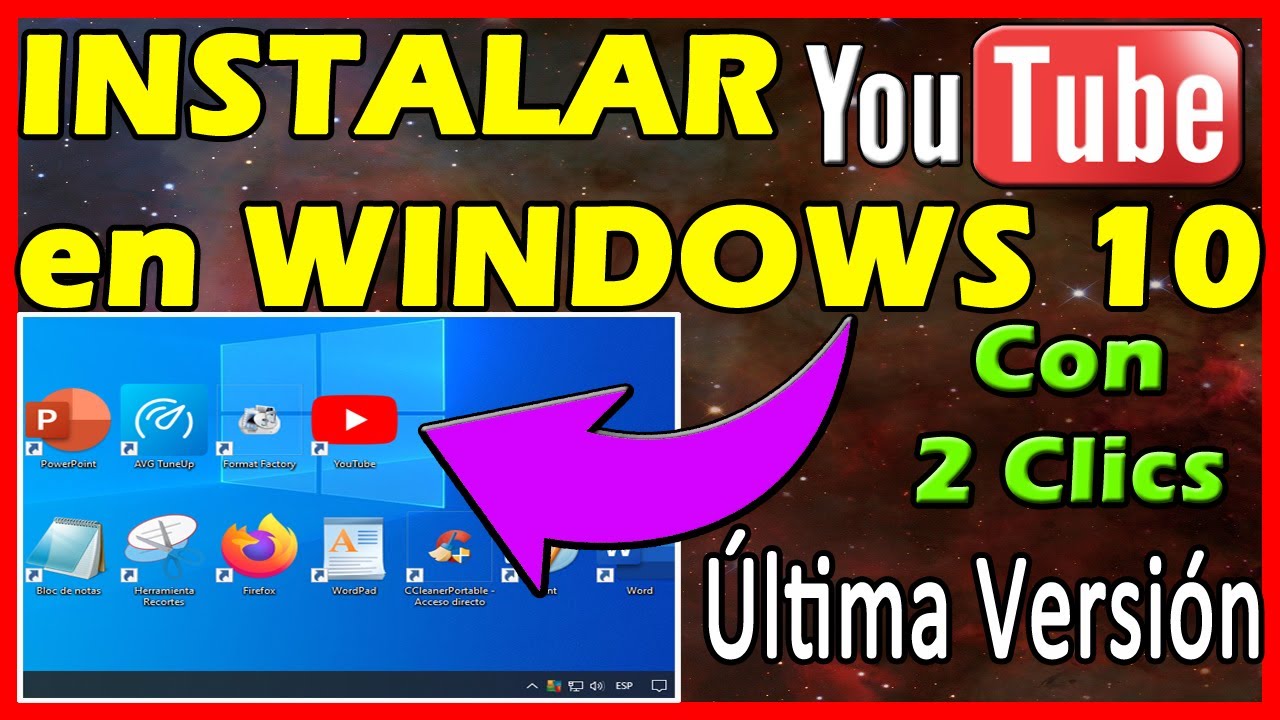 DESCARGAR YOUTUBE PARA PC 🚀 Instalar con 2 Clics 💥Última Versión - YouTube