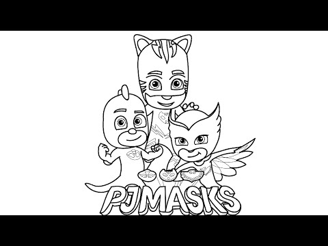 PJ Masks Boyama Sayfası Nasıl Çizilir