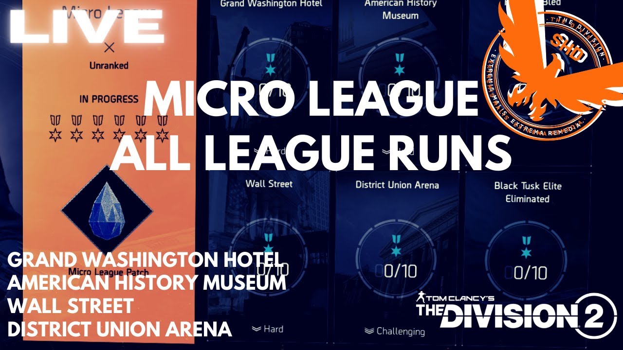 🔴 LIVE - Division 2 Season 10 Micro League, All League runs - YouTube