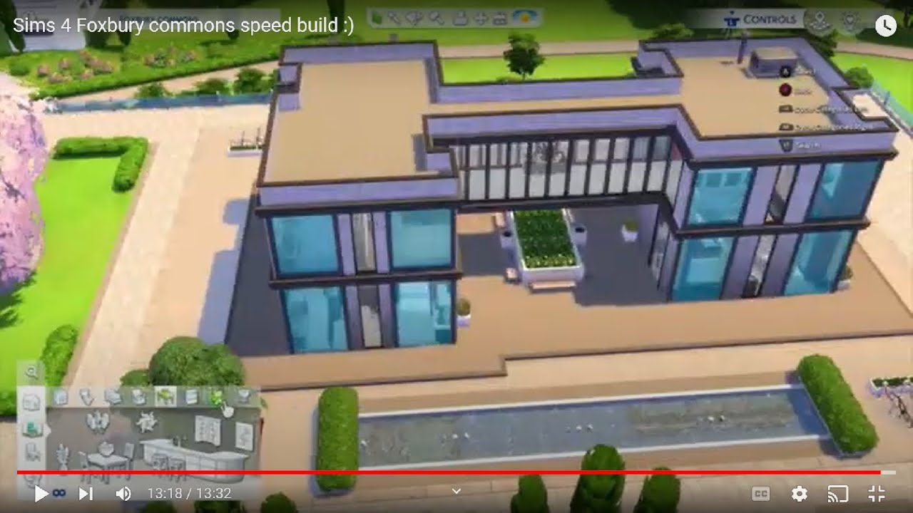 Sims 4 Foxbury commons speed build :) - YouTube