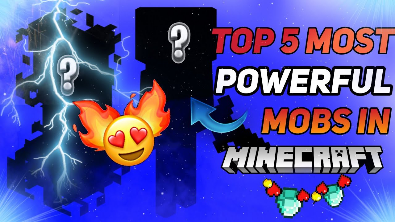 Top 5 Most Powerful Mobs In Minecraft | *Most Dangerous* | Gaurav Gamer ...