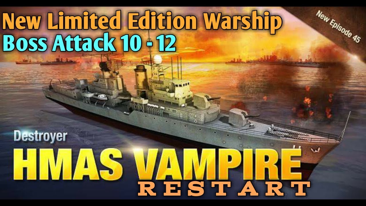 Warship Battle - HMAS VAMPIRE RESTART - YouTube