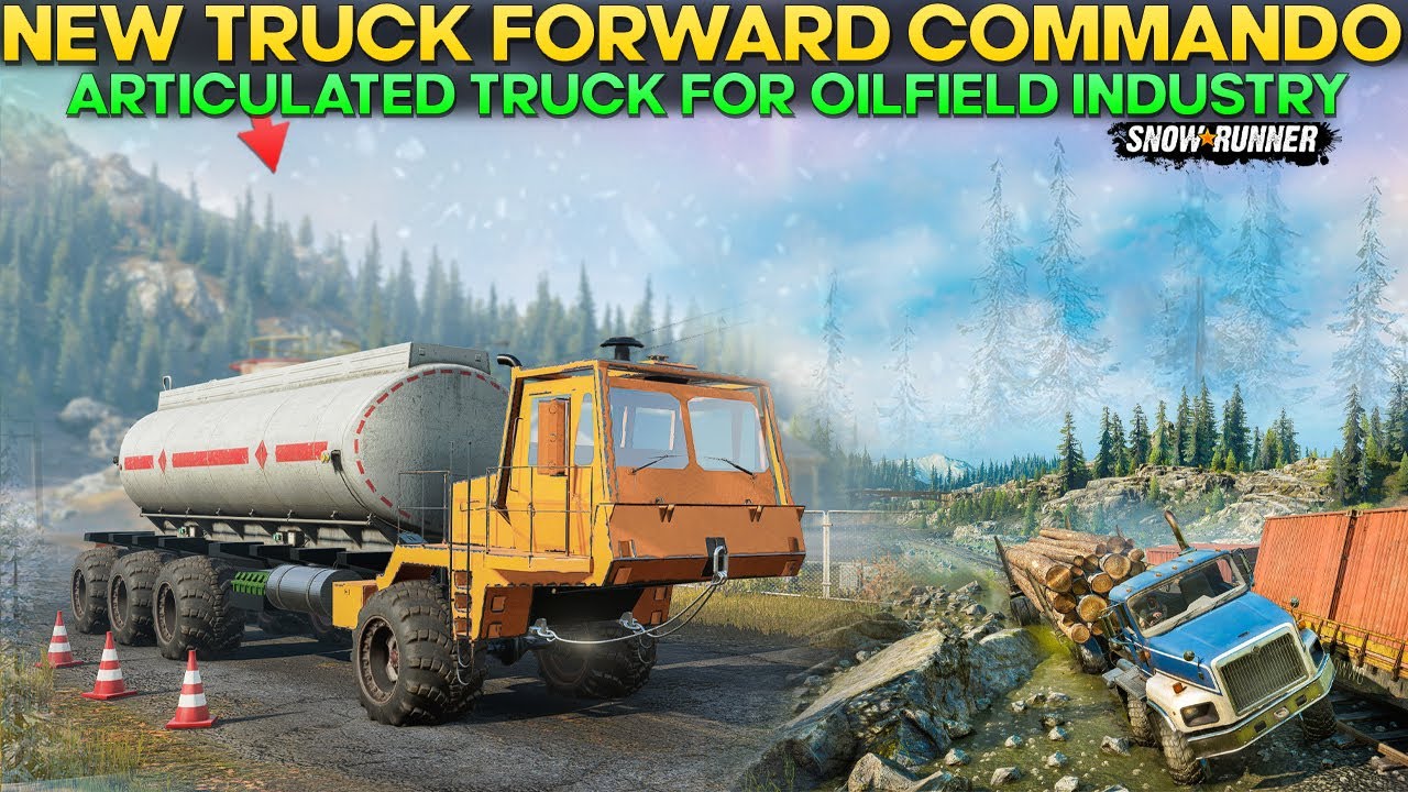 New 8x8 Articulated Truck Forward Commando in SnowRunner For Oil Field Industry - YouTube