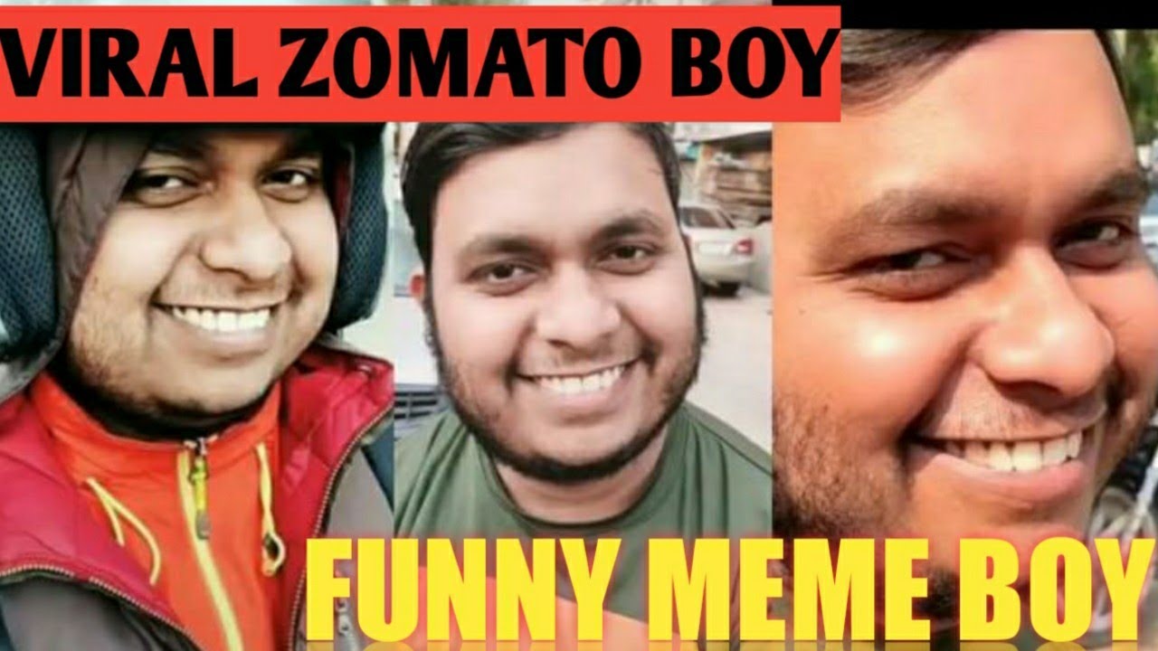 Viral Zomato Boy/ smiley Zomato rider/funny Meme boy.... - YouTube