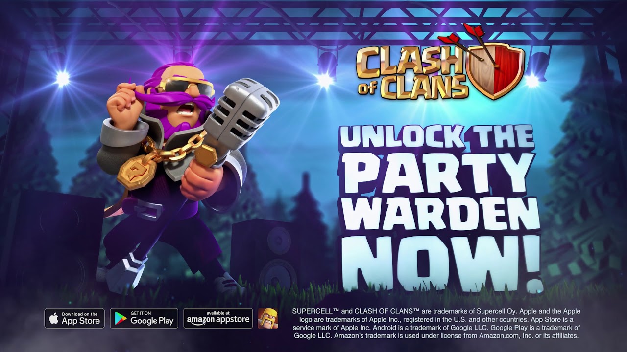 Party Warden Gets The Party Started! Clash of Clans August Season ...