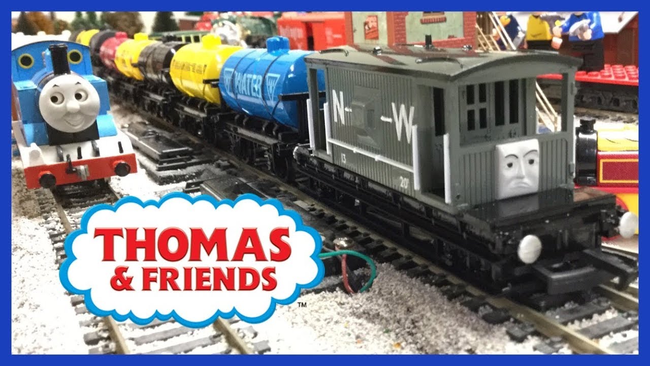 GRUMPY DIESEL TANK CAR TRAIN WITH SPITEFUL BRAKEVAN Thomas and Friends ...