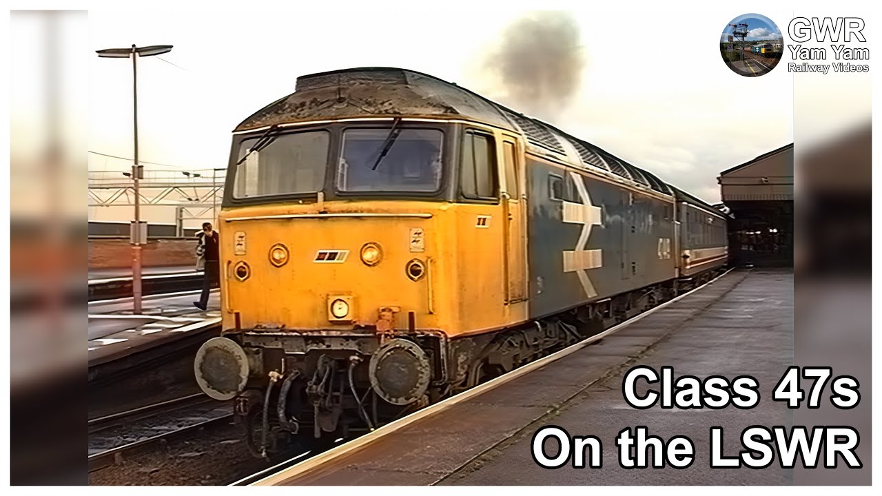 Class 47s on LSWR #4 Salisbury in the 1990s - 4K Remaster - YouTube