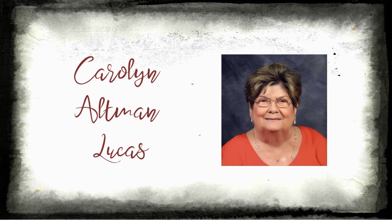 Carolyn Altman Lucas Funeral Service - YouTube