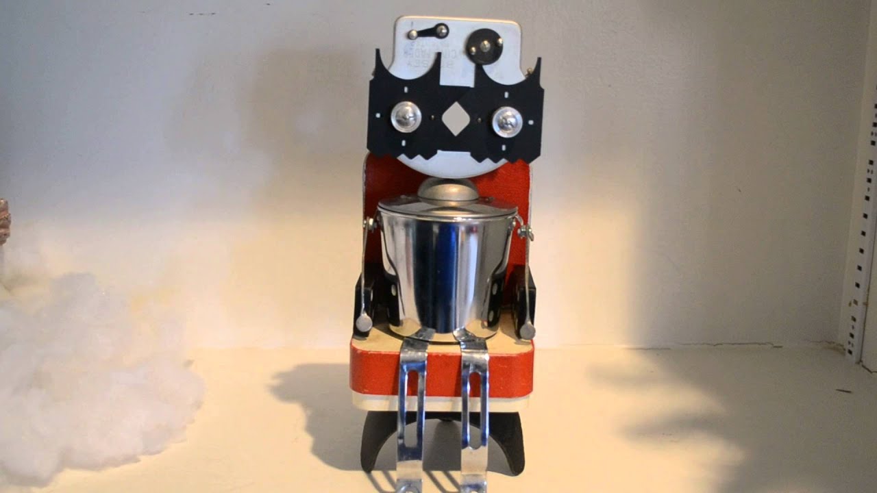 Cine-Bot, A Recycled Robot for Movie Lovers - YouTube