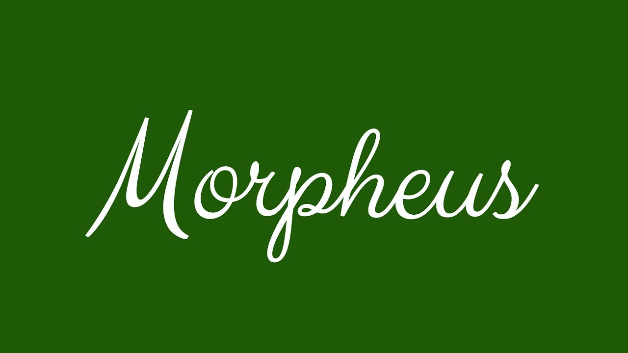 Learn how to Sign the Name Morpheus Stylishly in Cursive Writing - YouTube