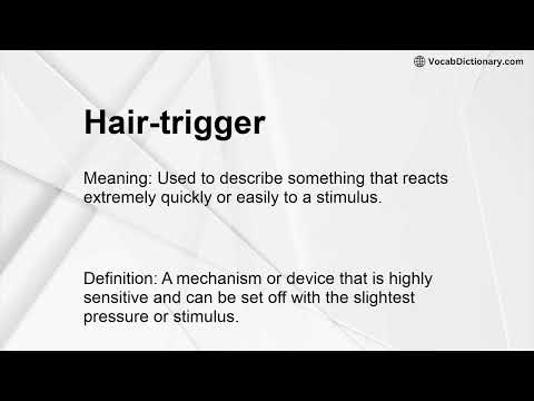 Hair-trigger Meaning - YouTube