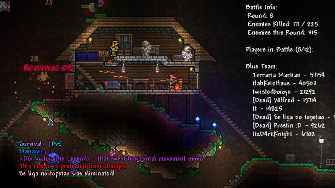 Terraria Zombie Apocalypse t.dark-gaming server - YouTube