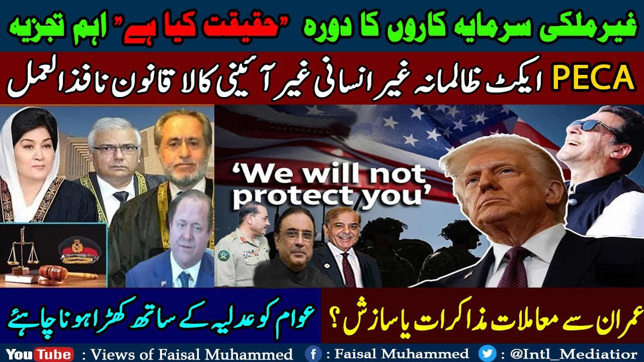US investor in Pakistan | PECA act | PTI News | Views of Faisal ...