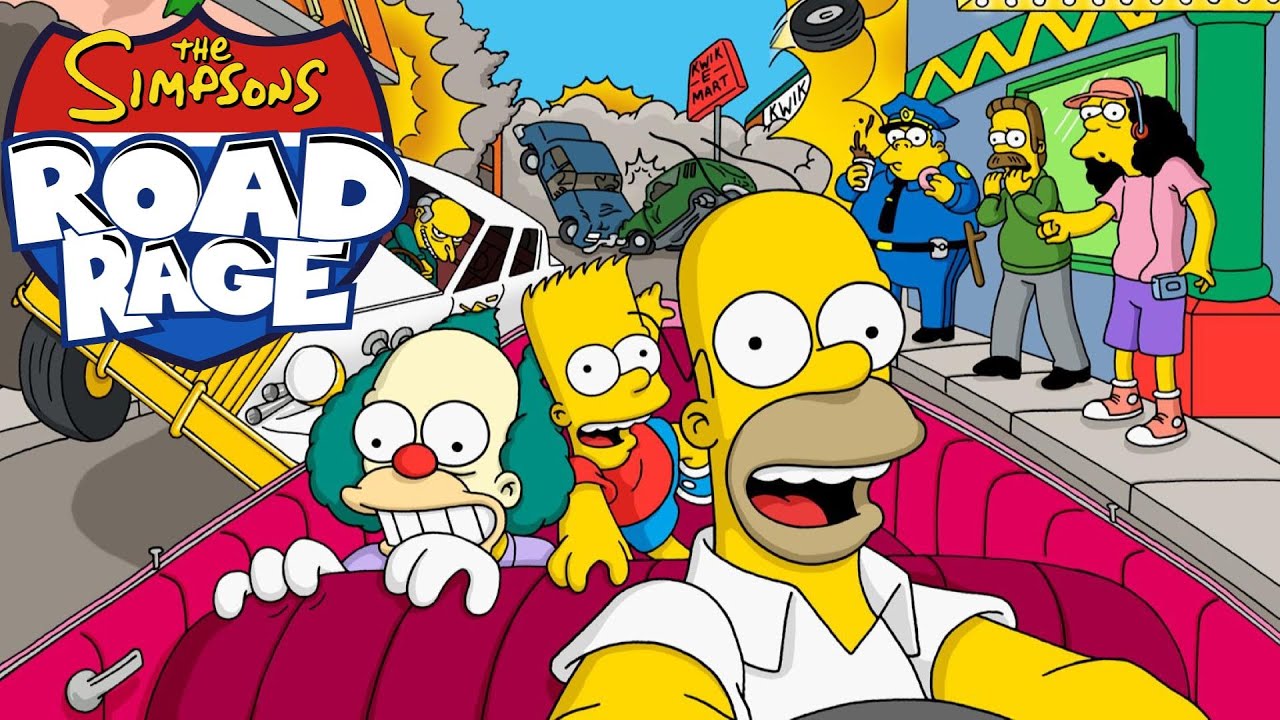 The Simpsons Road Rage - Homer & Bart Gameplay - YouTube
