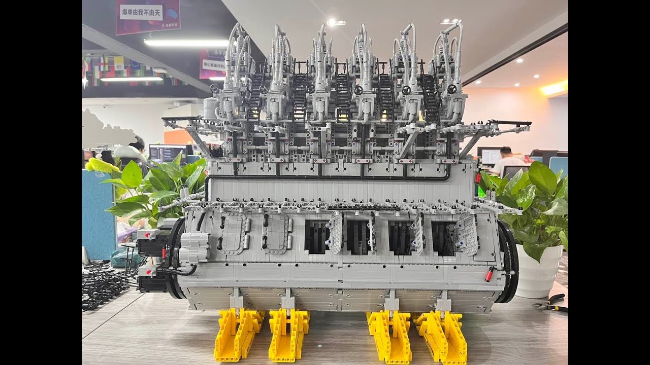 Two-stroke marine diesel engine block model——finished - Enginediyshop ...
