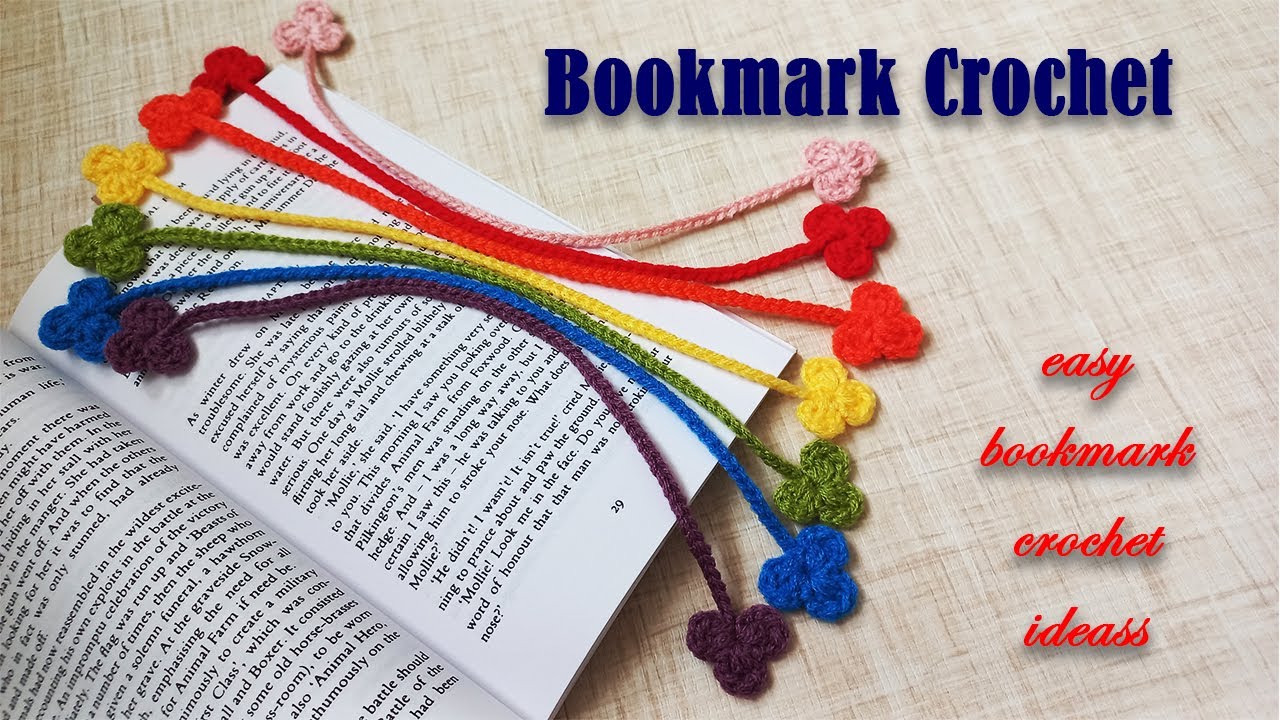 easy bookmark crochet ideas | crochet bookmark for beginners - YouTube