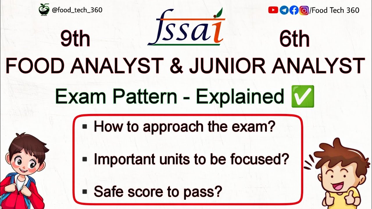 FSSAI FAE & JAE - Exam Pattern - Explained | Preparation strategy ...