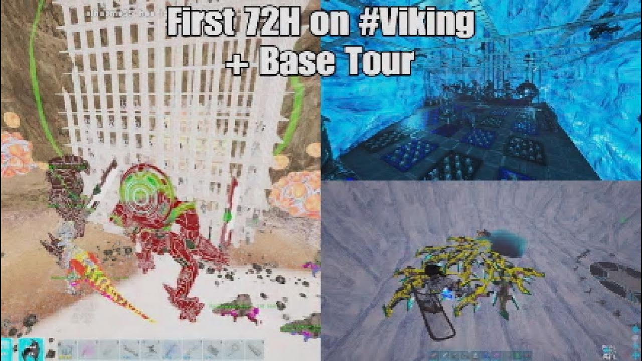 Ark PvP Ps5 #Viking l First 72h + base tour - YouTube