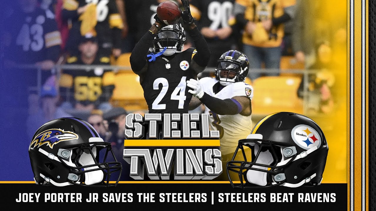 JPJ SAVES THE DAY! STEELERS BEAT RAVENS 17-10 IN CRAZY GAME | Steelers ...